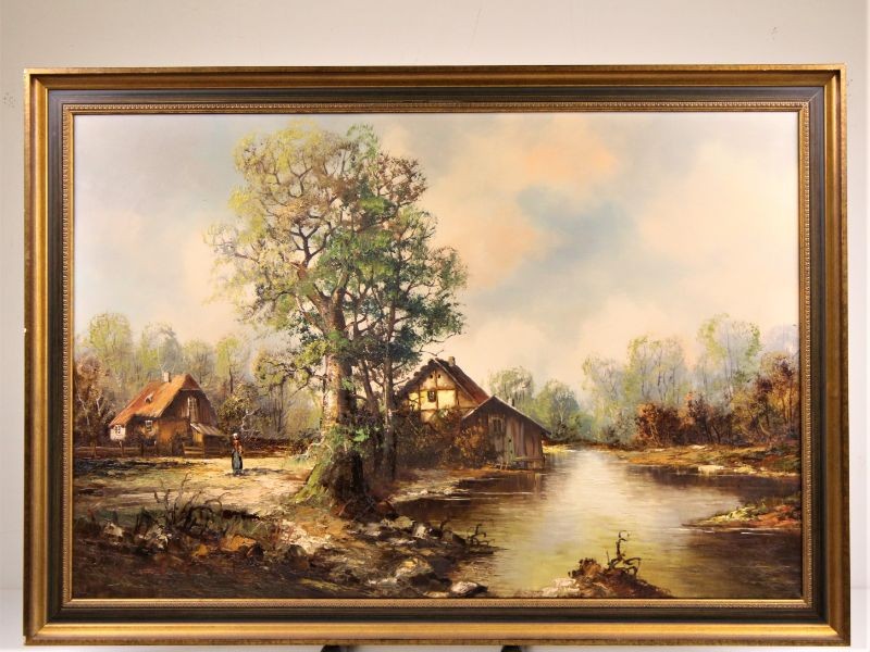 Duits vintage schilderij - Kringwinkel